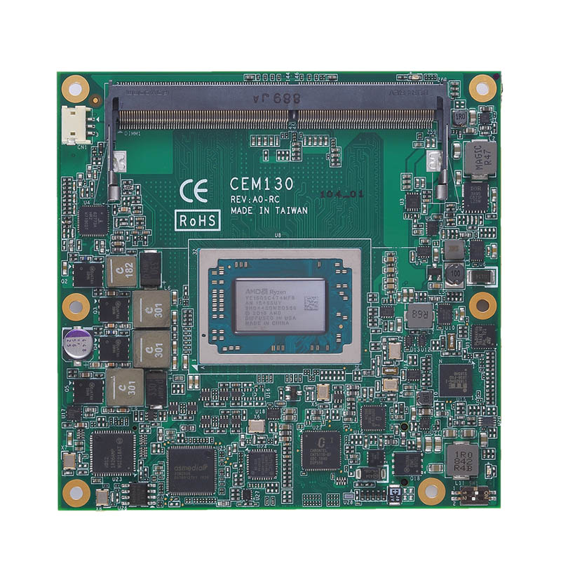 COM Express Type 6 Compact Module with AMD Ryzen