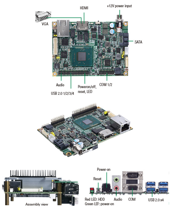 Wide Temperature Pico-ITX SBC with Intel Atom