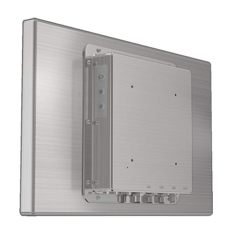 15.6-inch IP66-rated Stainless Steel Fanless PCT Panel PC - GOT515-RPL-WCD